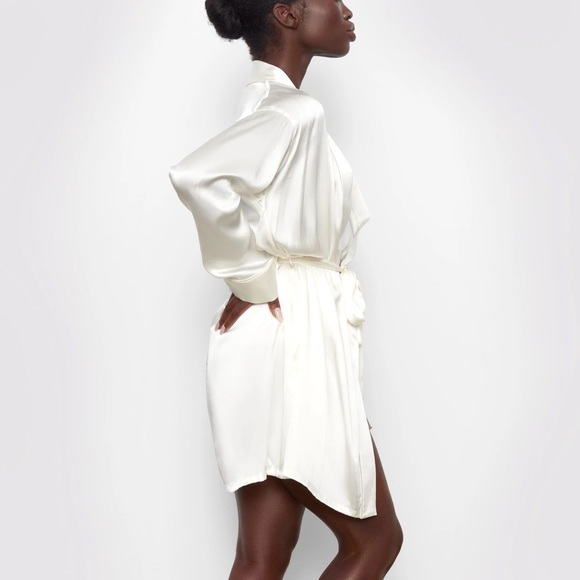 SKIMS | Intimates & Sleepwear | Skims Silk Robe Bridal Collection ...